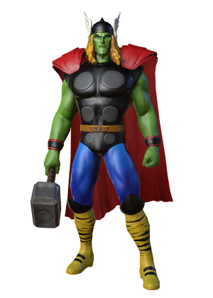 Thor Skrull Imposter Costume - Costume - Marvel Heroes Omega - Item Base